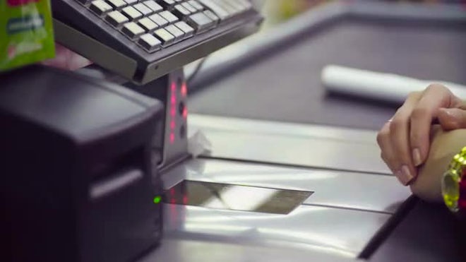 Working On Cash Register - Stock Video | Motion Array