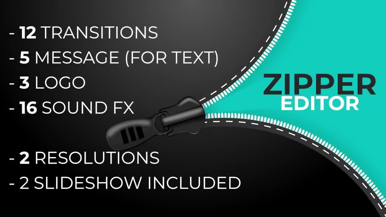 Zipper Pack Transitions | Editor - Premiere Pro Templates | Motion Array