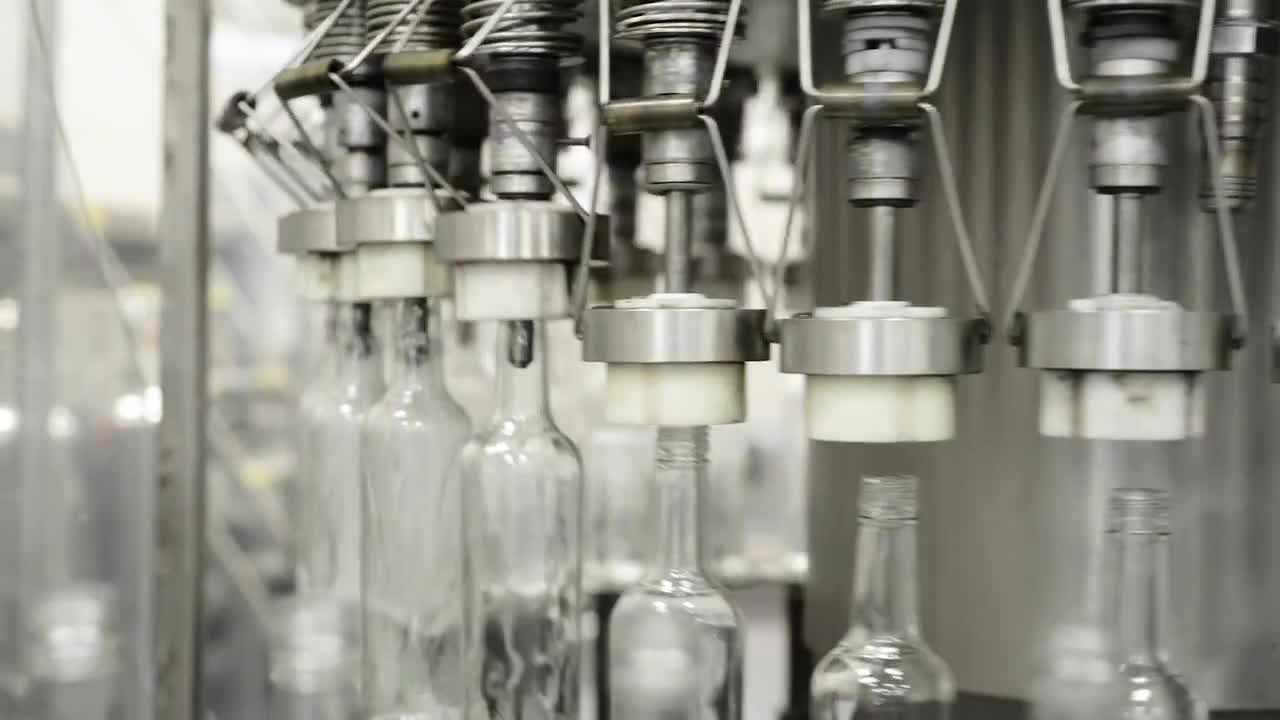 Filling Bottles - Stock Video | Motion Array