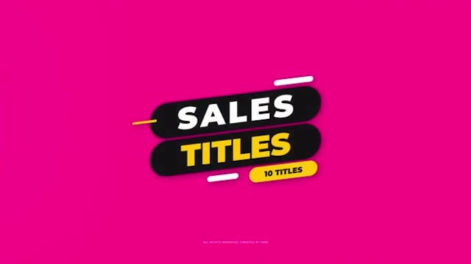 Sales Titles - Premiere Pro Templates | Motion Array