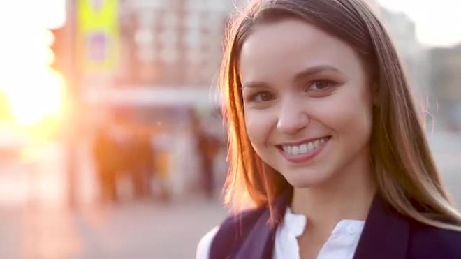 Woman Smiling - Stock Video | Motion Array