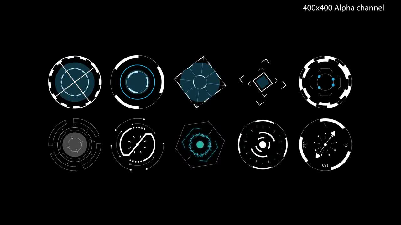 Target HUD Pack - Stock Motion Graphics | Motion Array