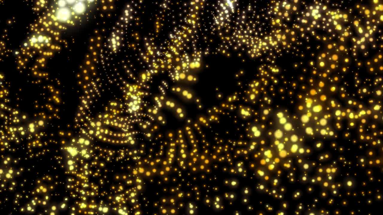 Yellow Light Particles Glimmer - Stock Motion Graphics | Motion Array