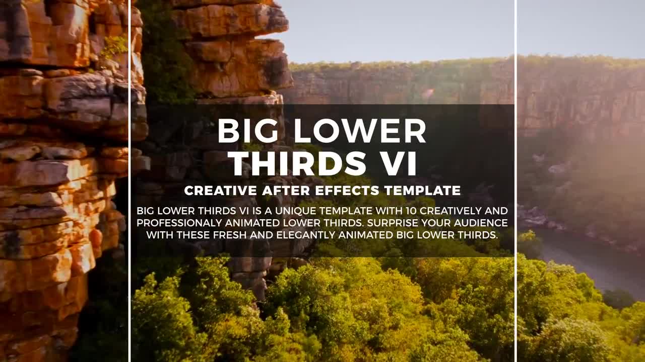Big Lower Thirds VI - After Effects Templates | Motion Array