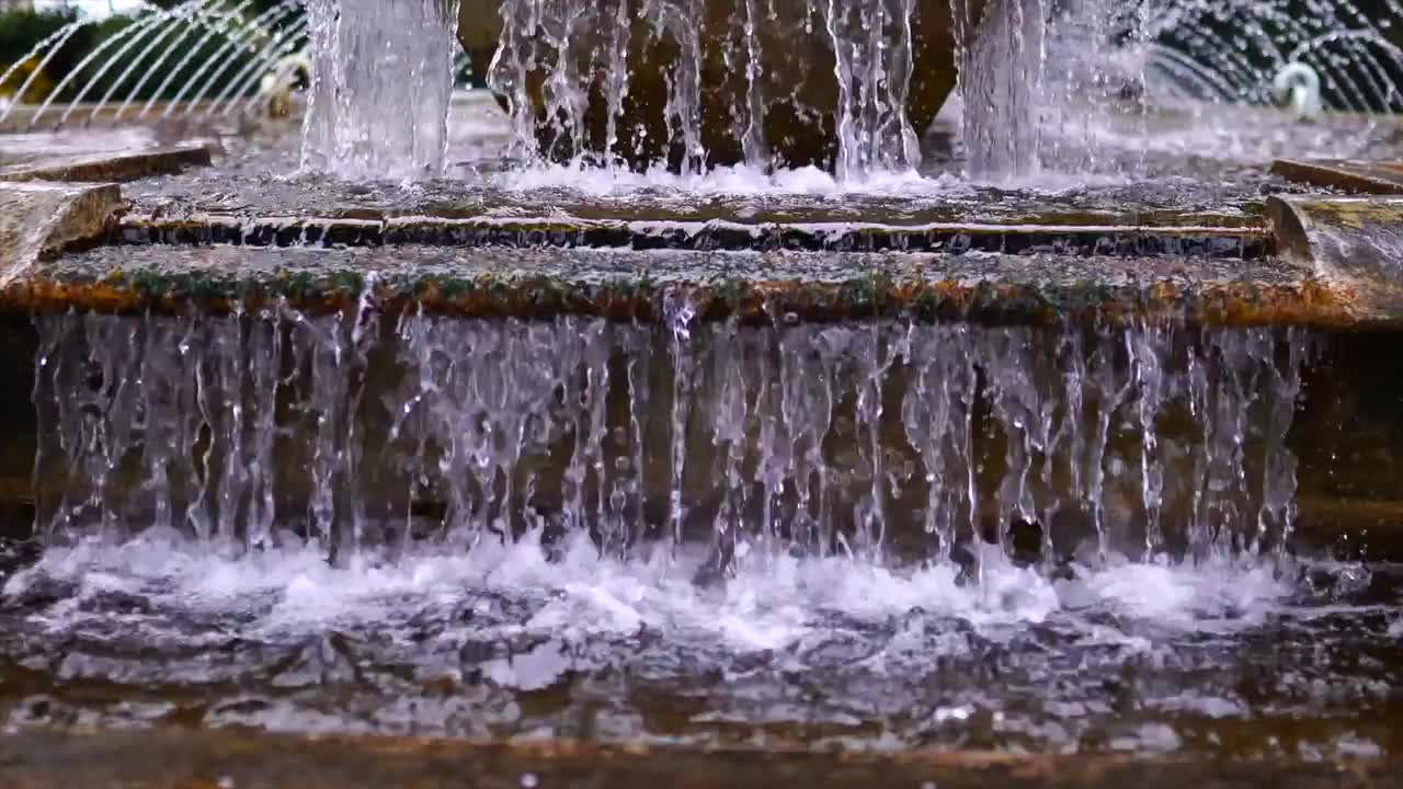Splashing Fountain - Stock Video | Motion Array
