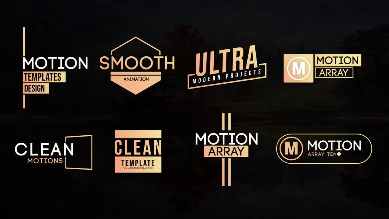Trendy Motion Titles V2 - After Effects Templates | Motion Array