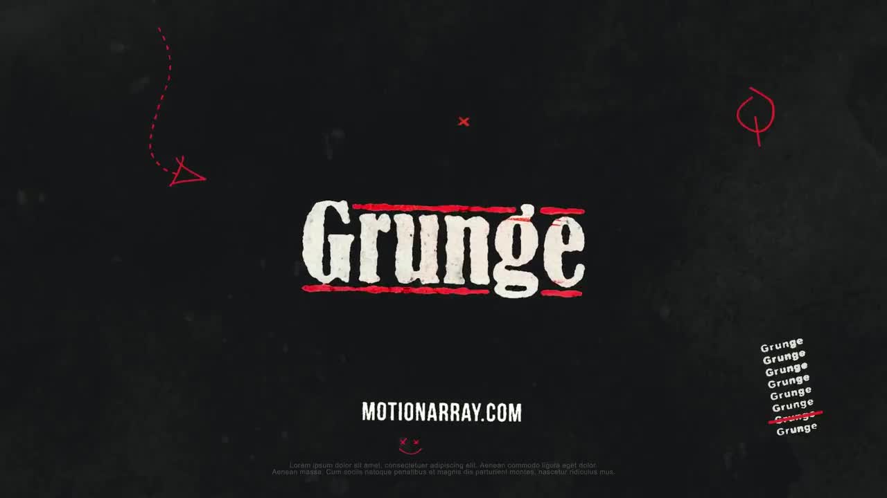 Grunge Logo - After Effects Templates | Motion Array