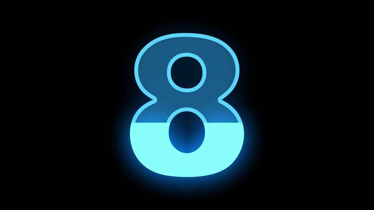 Big Thick Numbers Countdown - Stock Motion Graphics | Motion Array