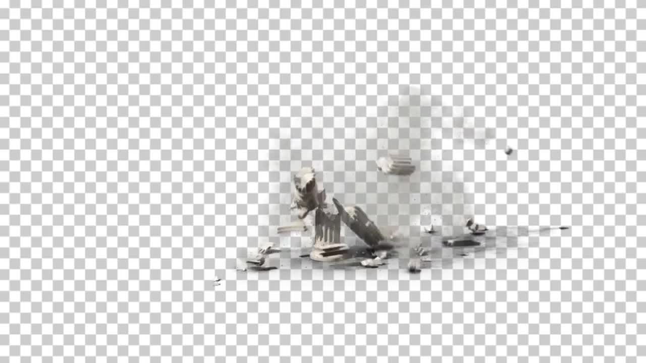 Pillar Destruction Overlay - Stock Motion Graphics | Motion Array