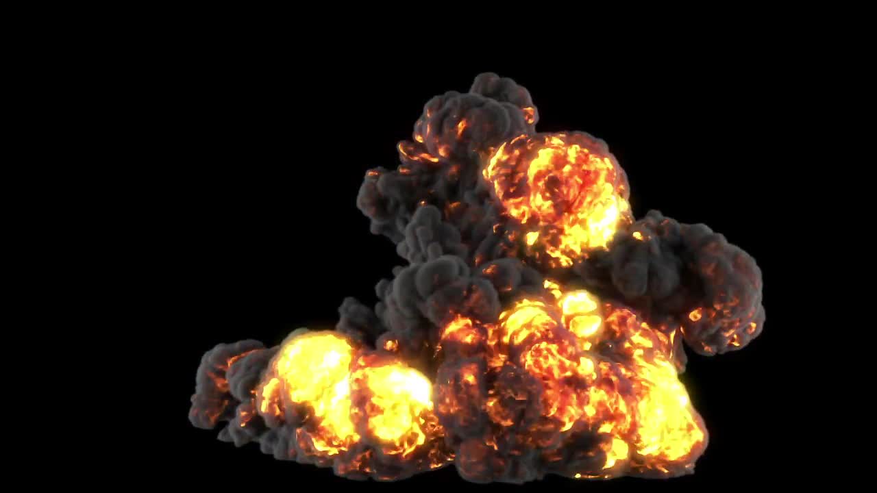 Giant Puffy Explosion - Stock Motion Graphics | Motion Array