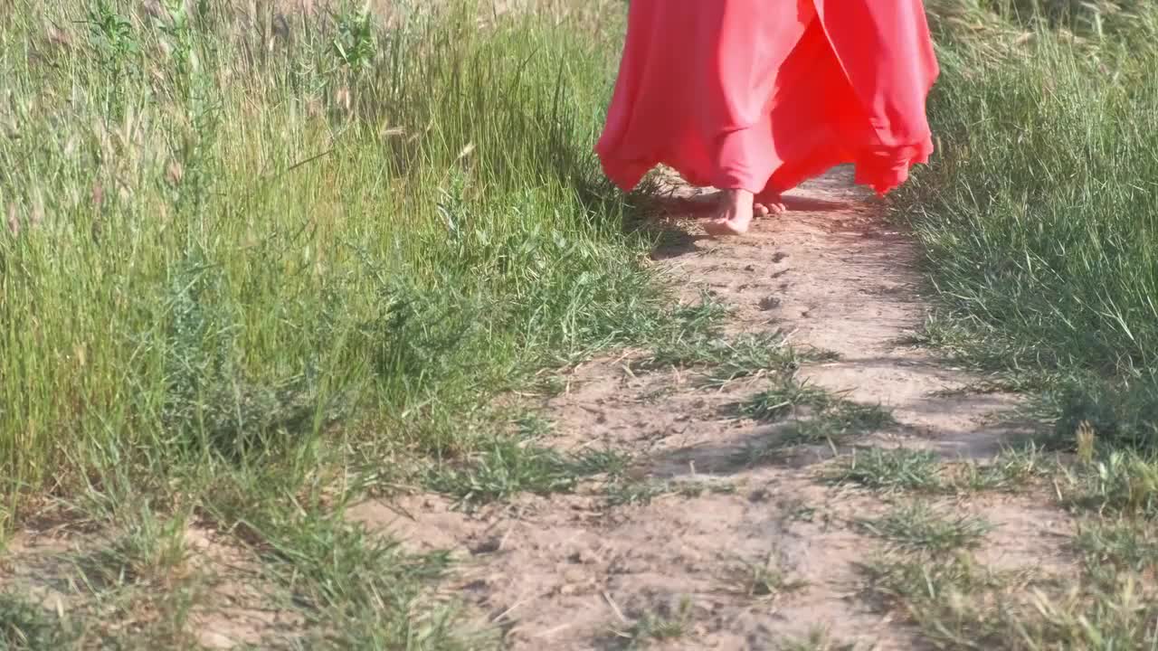 Walking Barefoot - Stock Video | Motion Array