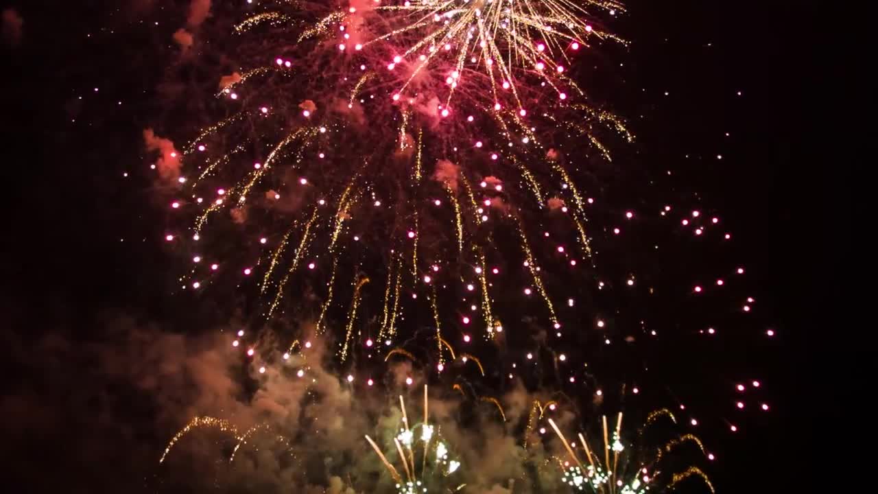 Fireworks Exploding - Stock Video | Motion Array
