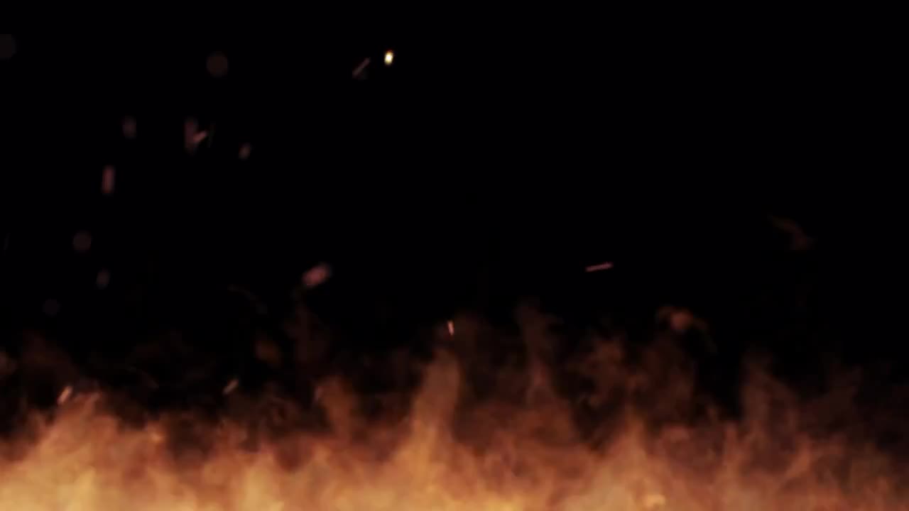 Cracking Fire Overlay - Stock Motion Graphics | Motion Array