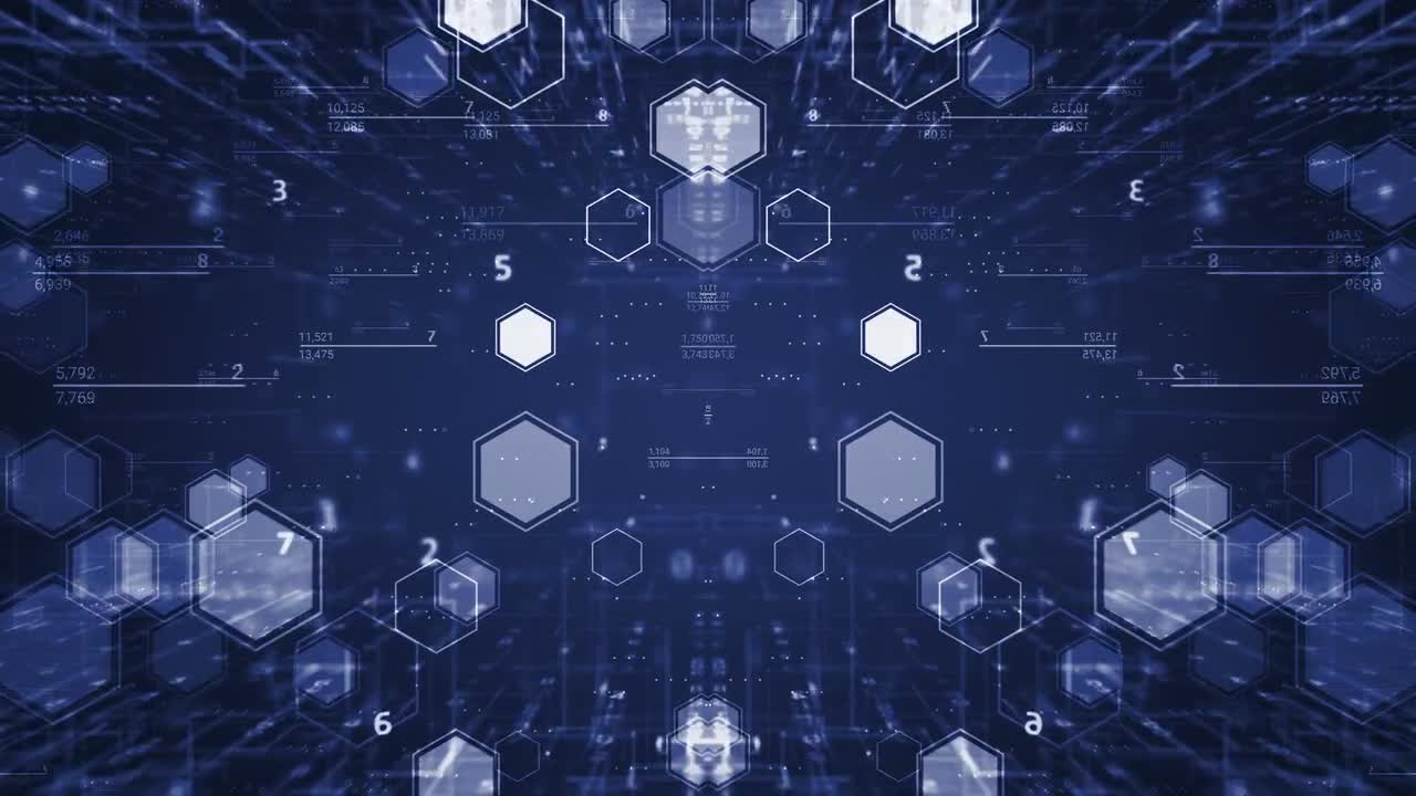 Hex Data Background - Stock Motion Graphics | Motion Array