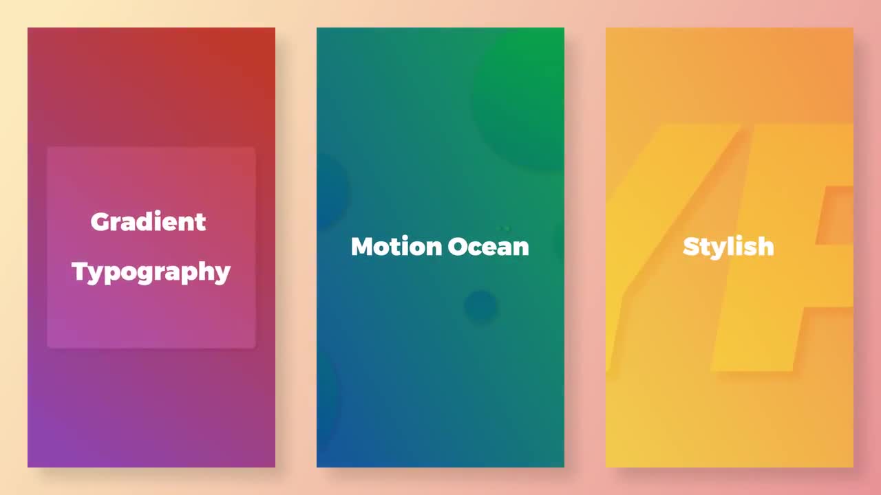 Gradient Typography-Instagram Version - After Effects Templates ...