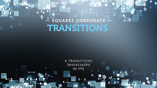 Pack Of Squares Corporate Tech Transitions - Stock Motion Graphics | Motion Array