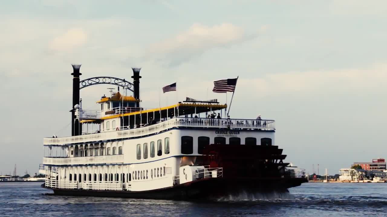 New Orleans Steamboat - Stock Video | Motion Array