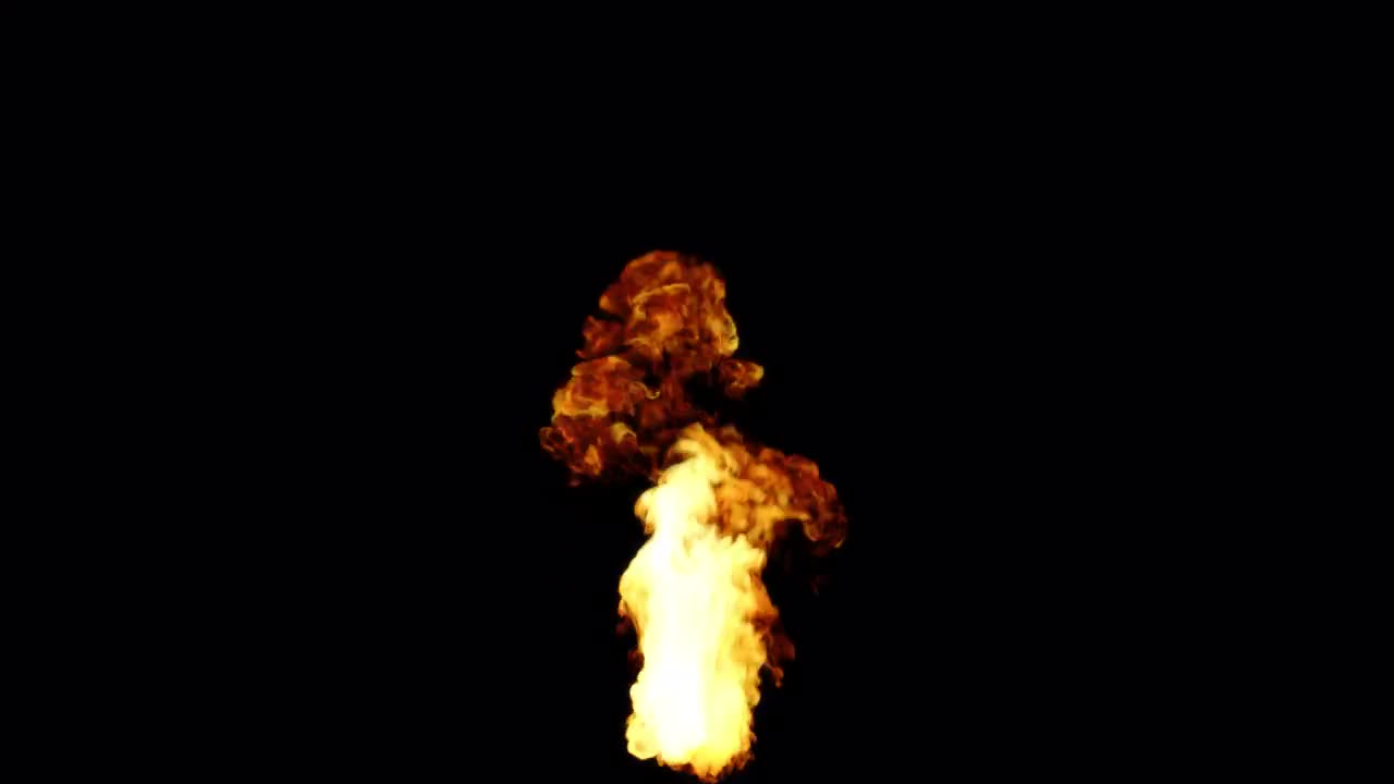 Fire With Long Flames - Stock Motion Graphics | Motion Array