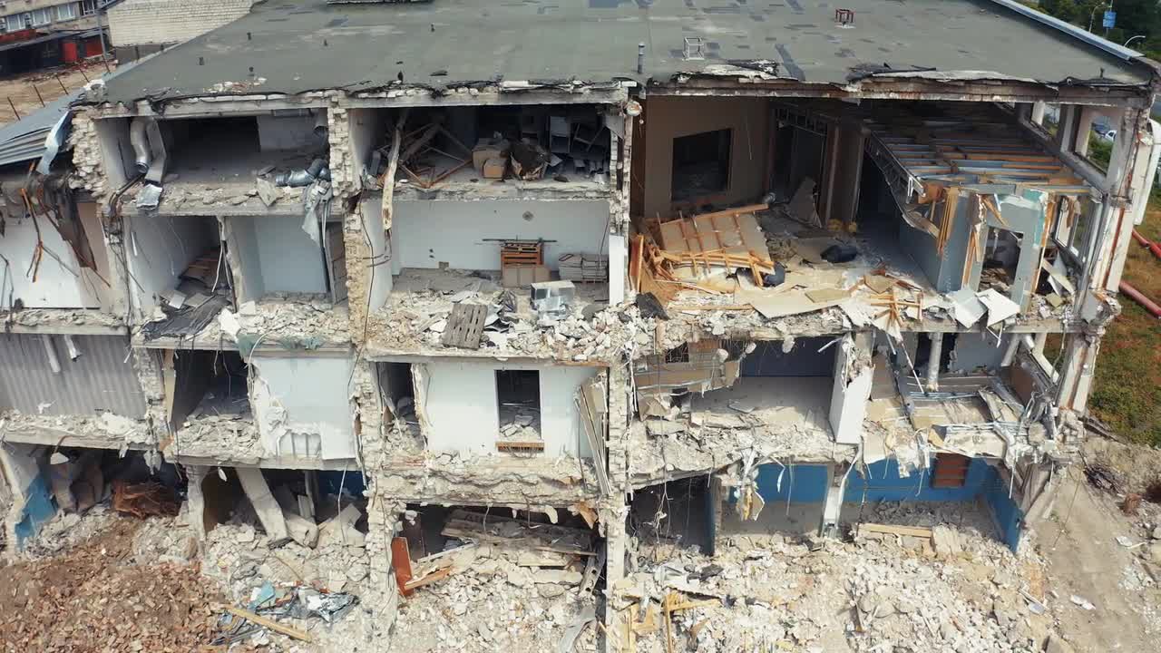 Aftermath Of Earthquake - Stock Video | Motion Array