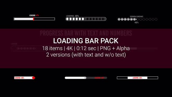 Loading Bar Pack - Stock Motion Graphics | Motion Array