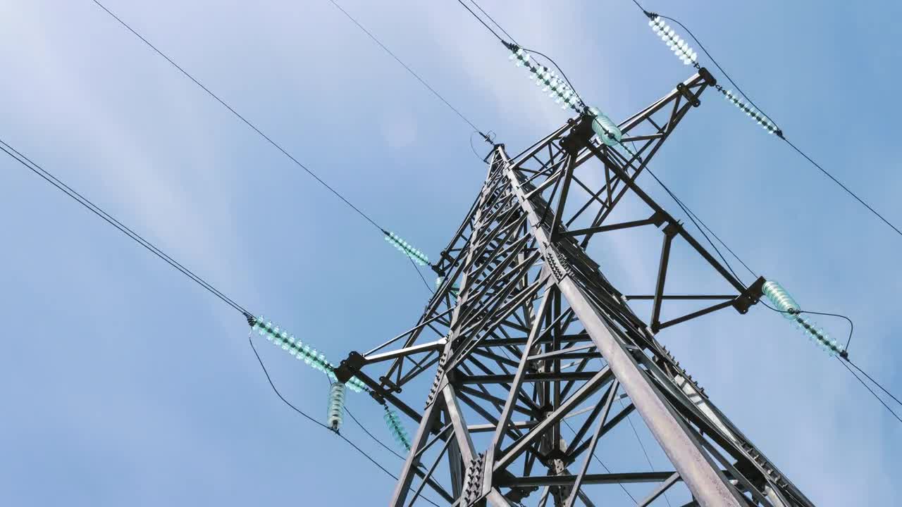 Power Line Pylon - Stock Video | Motion Array