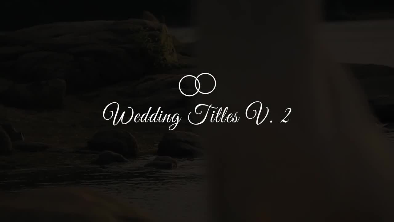 Wedding Titles V. 2 - After Effects Templates | Motion Array