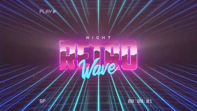 Retro Wave Intro 2 - Motion Graphics Templates | Motion Array