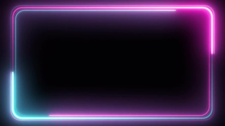Neon Frame - Stock Motion Graphics | Motion Array