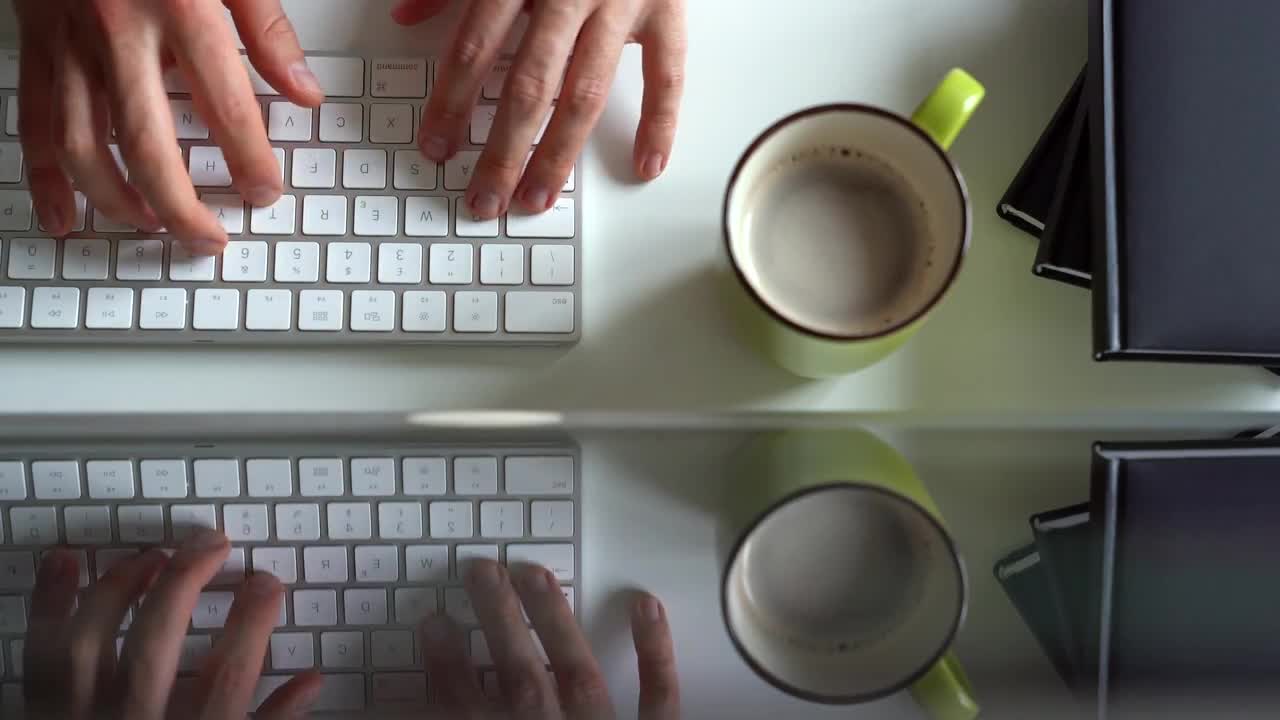 Typing On Keyboard - Stock Video | Motion Array