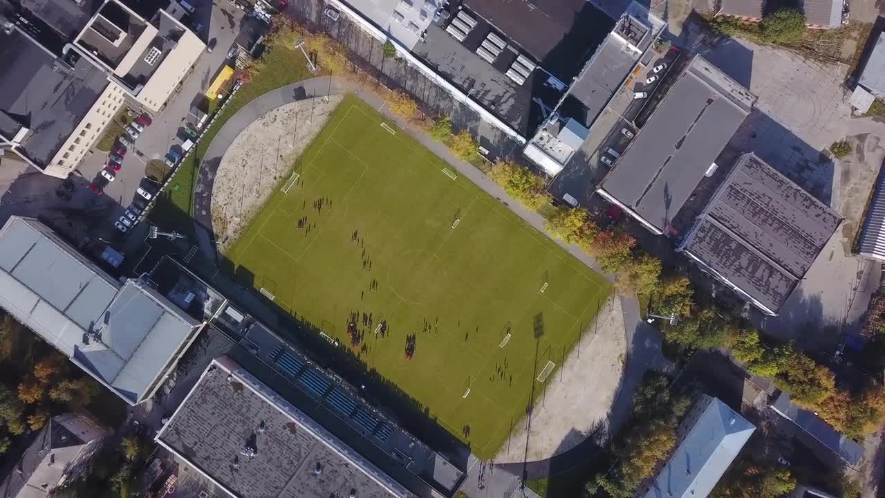 Aerial View Of Football Stadium - Stock Video | Motion Array