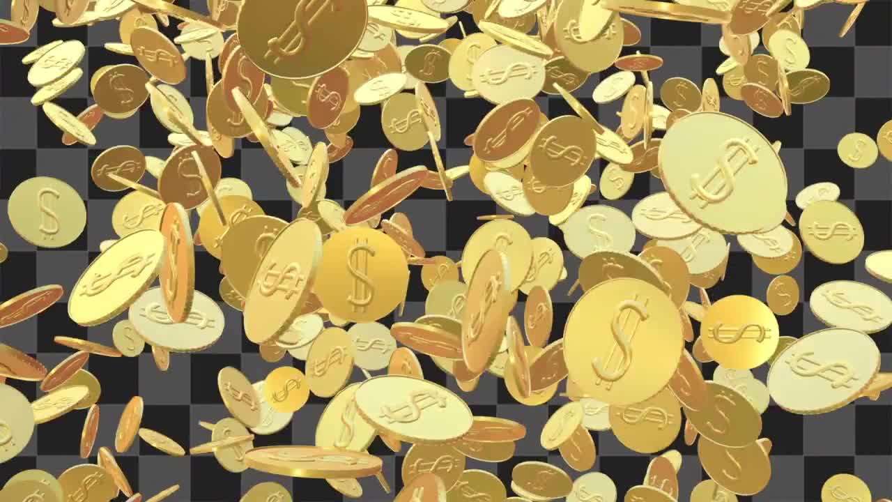 Gold Coins - Stock Motion Graphics | Motion Array