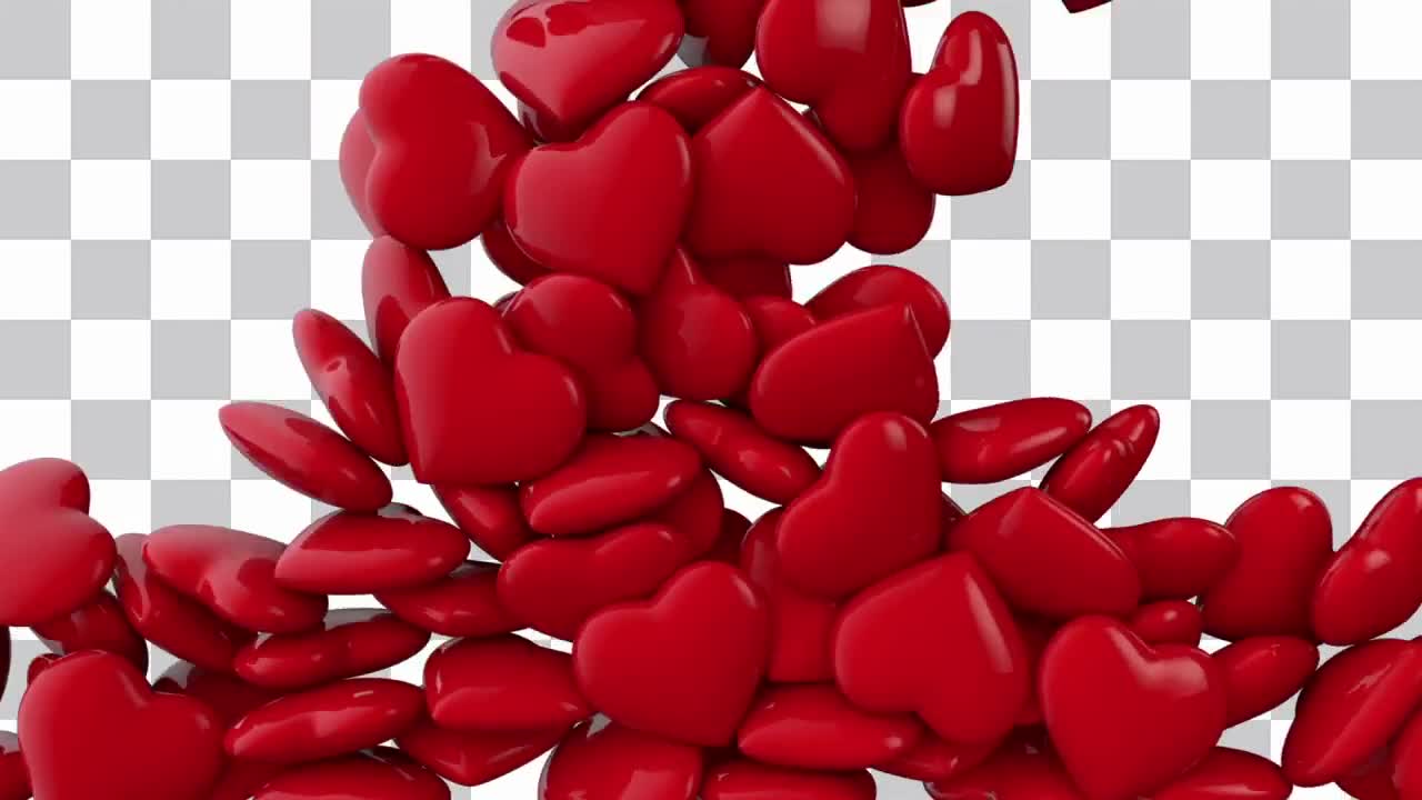 Falling Hearts - Stock Motion Graphics | Motion Array