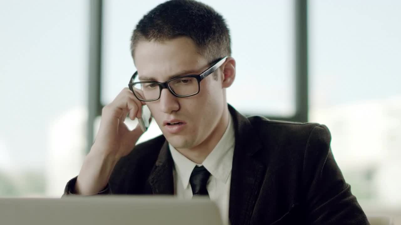 Business Phone Call In Office - Stock Video | Motion Array