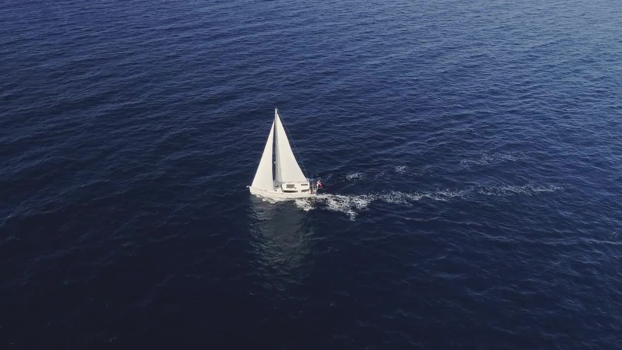 Sailing The Open Sea - Stock Video | Motion Array