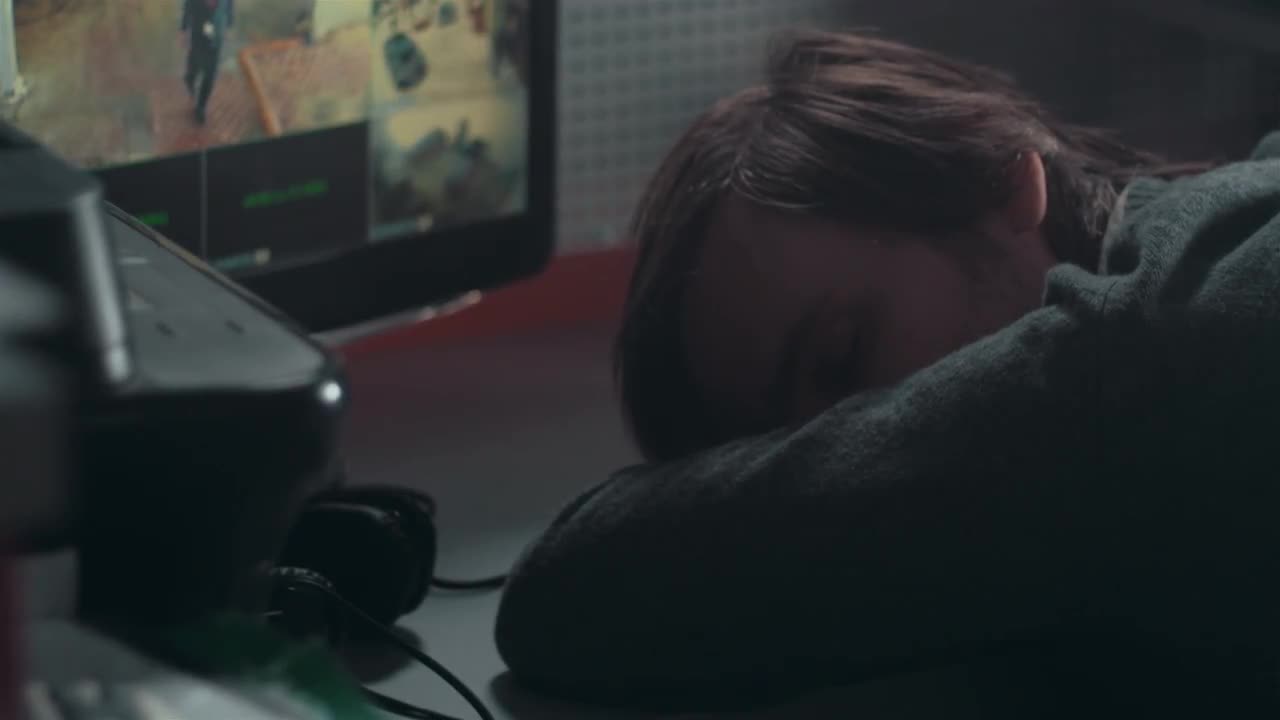 CCTV Security Guard Sleeping - Stock Video | Motion Array