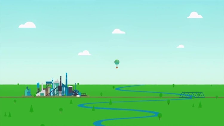 Animation Of A Factory - Stock Motion Graphics | Motion Array