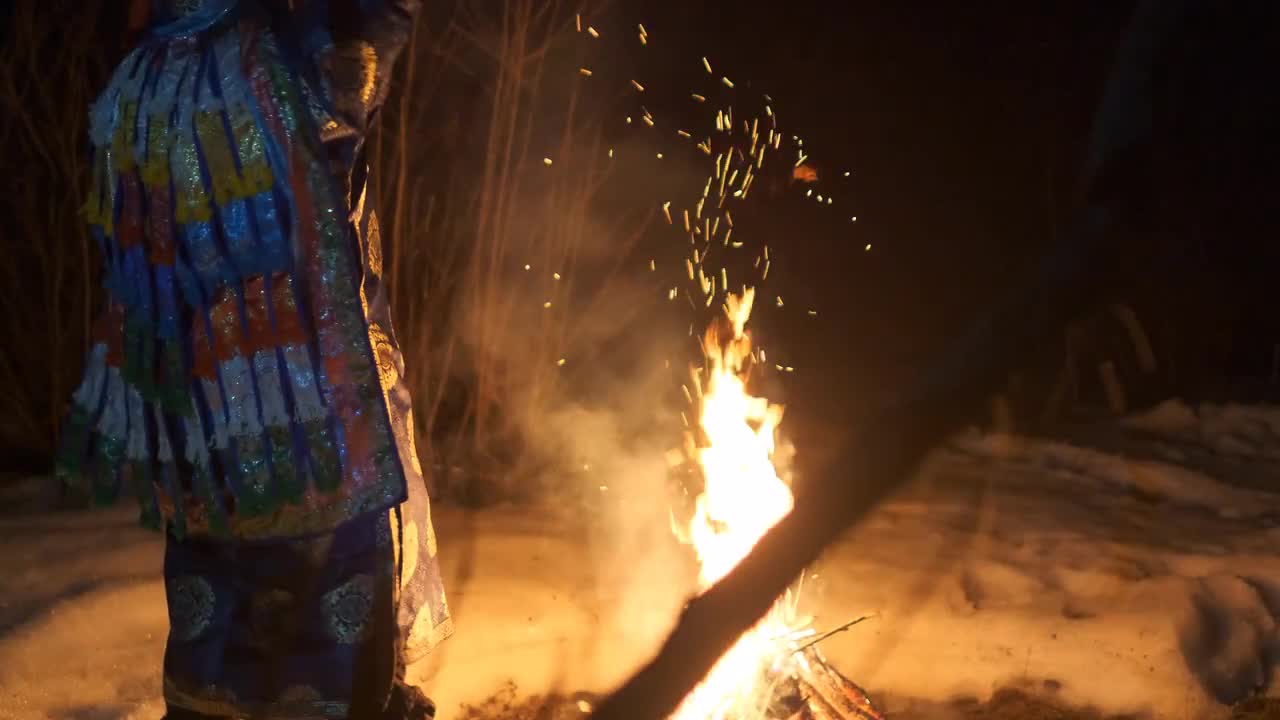 Shaman Performing Ritual - Stock Video | Motion Array