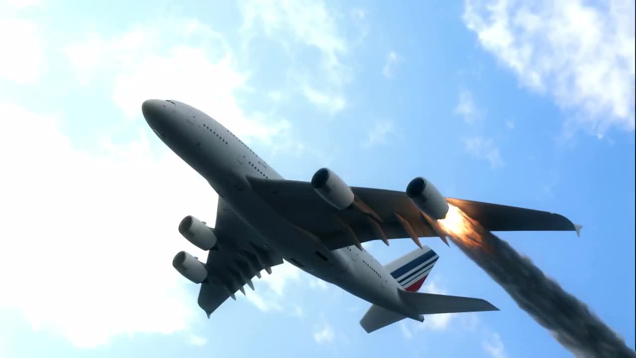 Aircraft Caught On Fire - Stock Motion Graphics | Motion Array
