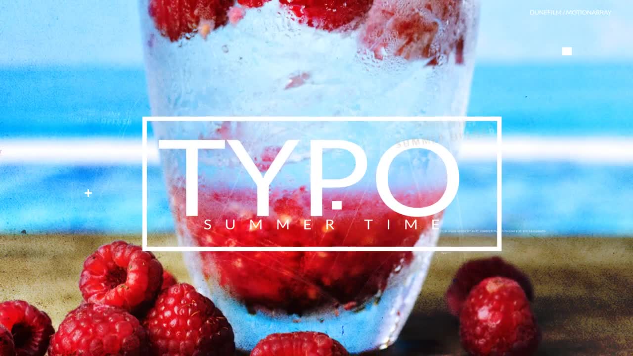 Typo Summer Opener - After Effects Templates | Motion Array
