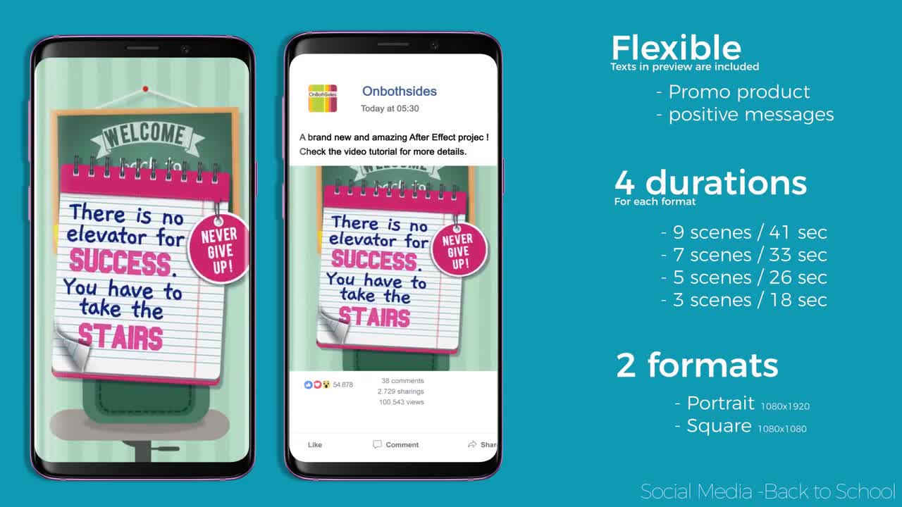 Social Media Back To School - After Effects Templates | Motion Array