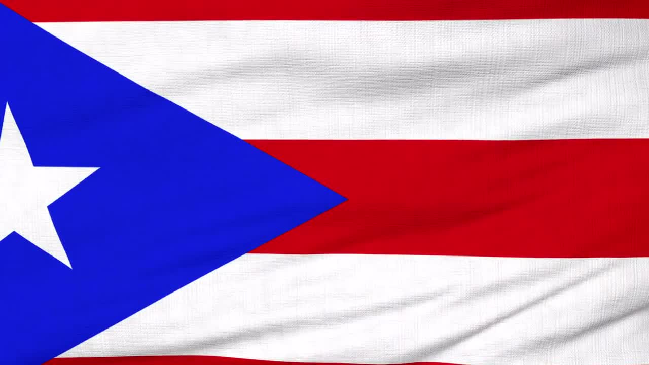 National Flag Of Puerto Rico - Stock Motion Graphics | Motion Array