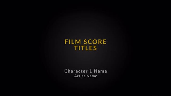 Score Film Title - After Effects Templates | Motion Array