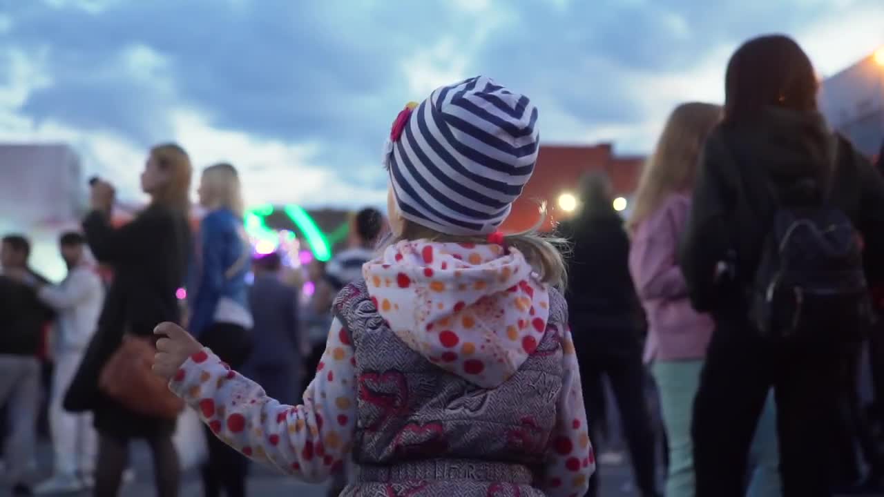 Little Girl Dancing - Stock Video | Motion Array