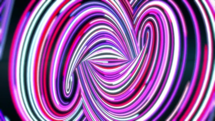 Neon Swirls - Stock Motion Graphics | Motion Array