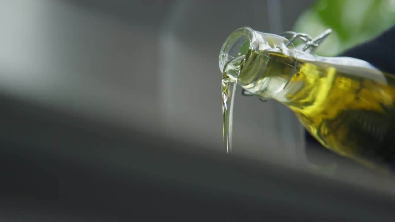 Pouring Cooking Oil - Stock Video | Motion Array