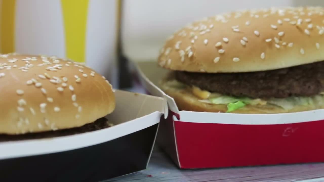 McDonald's Burger Meal - Stock Video | Motion Array
