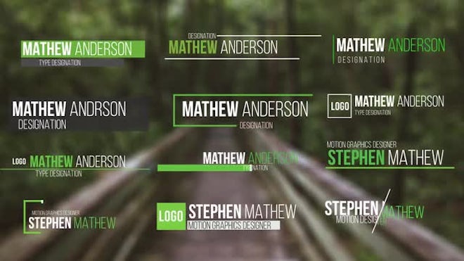 50 Modern Lower Thirds - After Effects Templates | Motion Array