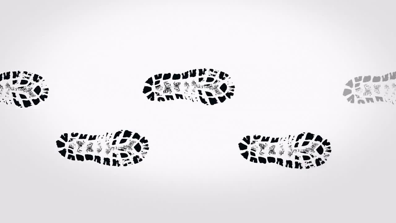 Shoe Print - Stock Motion Graphics | Motion Array