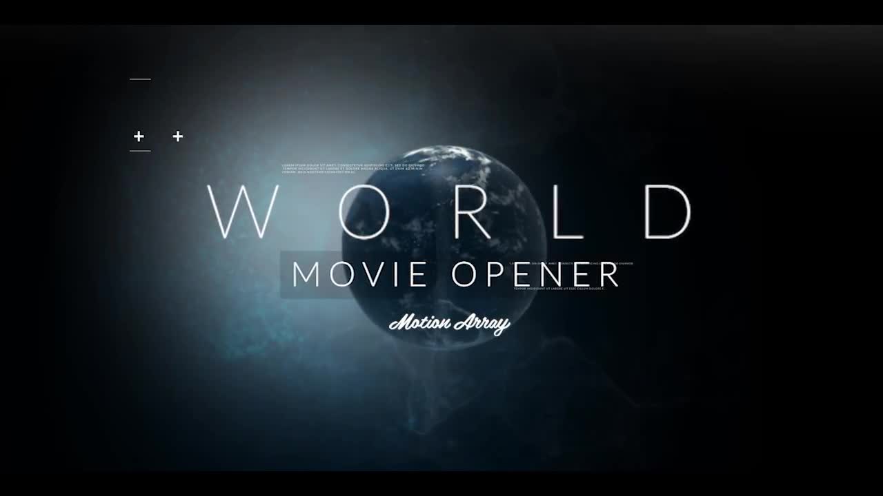 World Movie Opener - Premiere Pro Templates | Motion Array