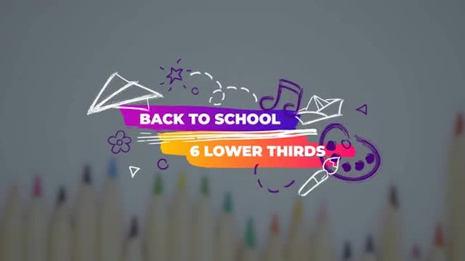 Funny Back To School Lower Thirds - Motion Graphics Templates | Motion ...